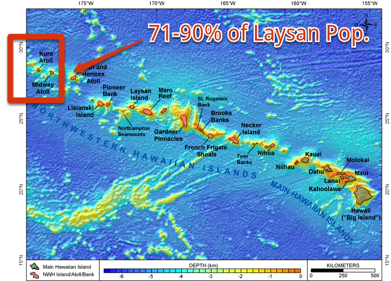 Dangers Facing The Laysan Albatross: Maps