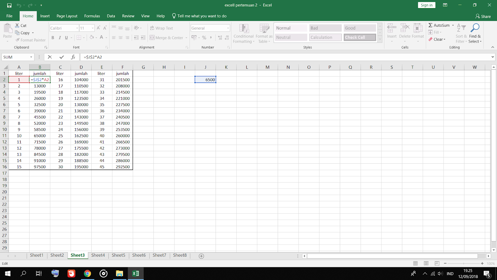 Bermain dengan rumus MATEMATIKA dan Mengenal macam-macam "cell" pada ...