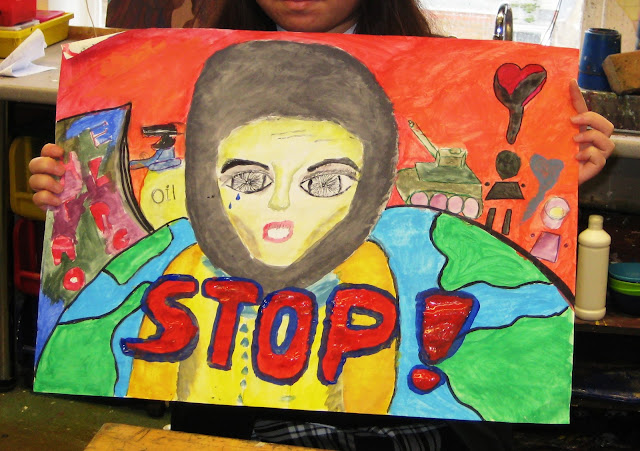 Student Artwork: Year 9 Human Rights