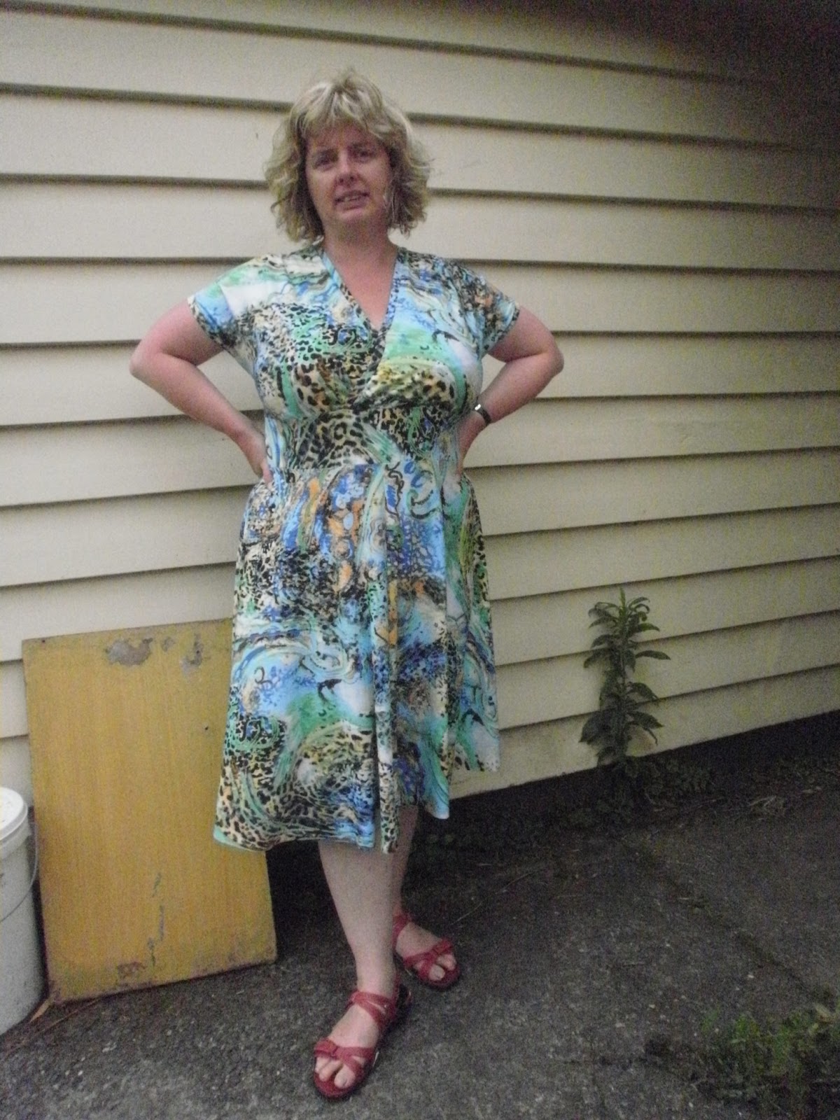 Cake patterns Faux Wrap Dress 0144 pattern review by sandra17