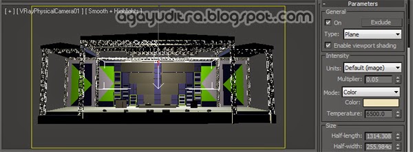 Aga Yuditra Blog: Lampu sorot panggung / stage 3dsMax Vray + Volume Light