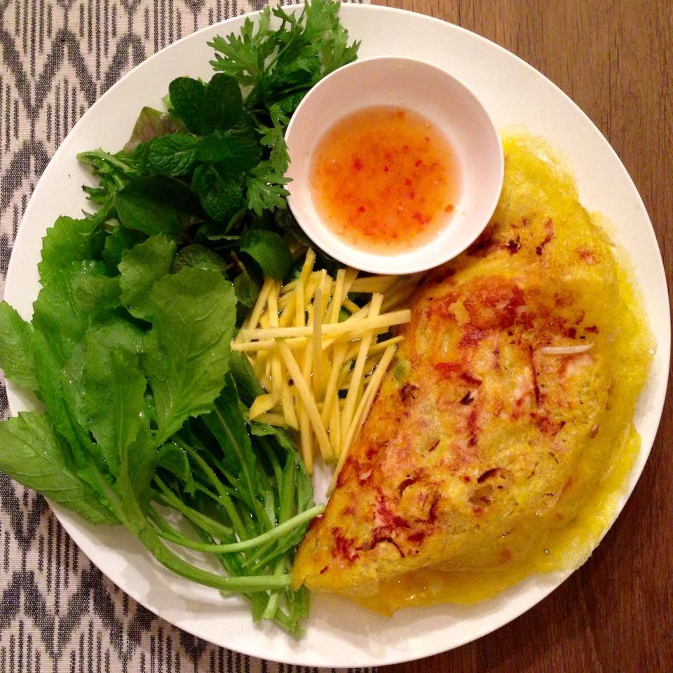 The Spices Of Life . . .: Bánh Xèo (Sizzling Savory Crepe)