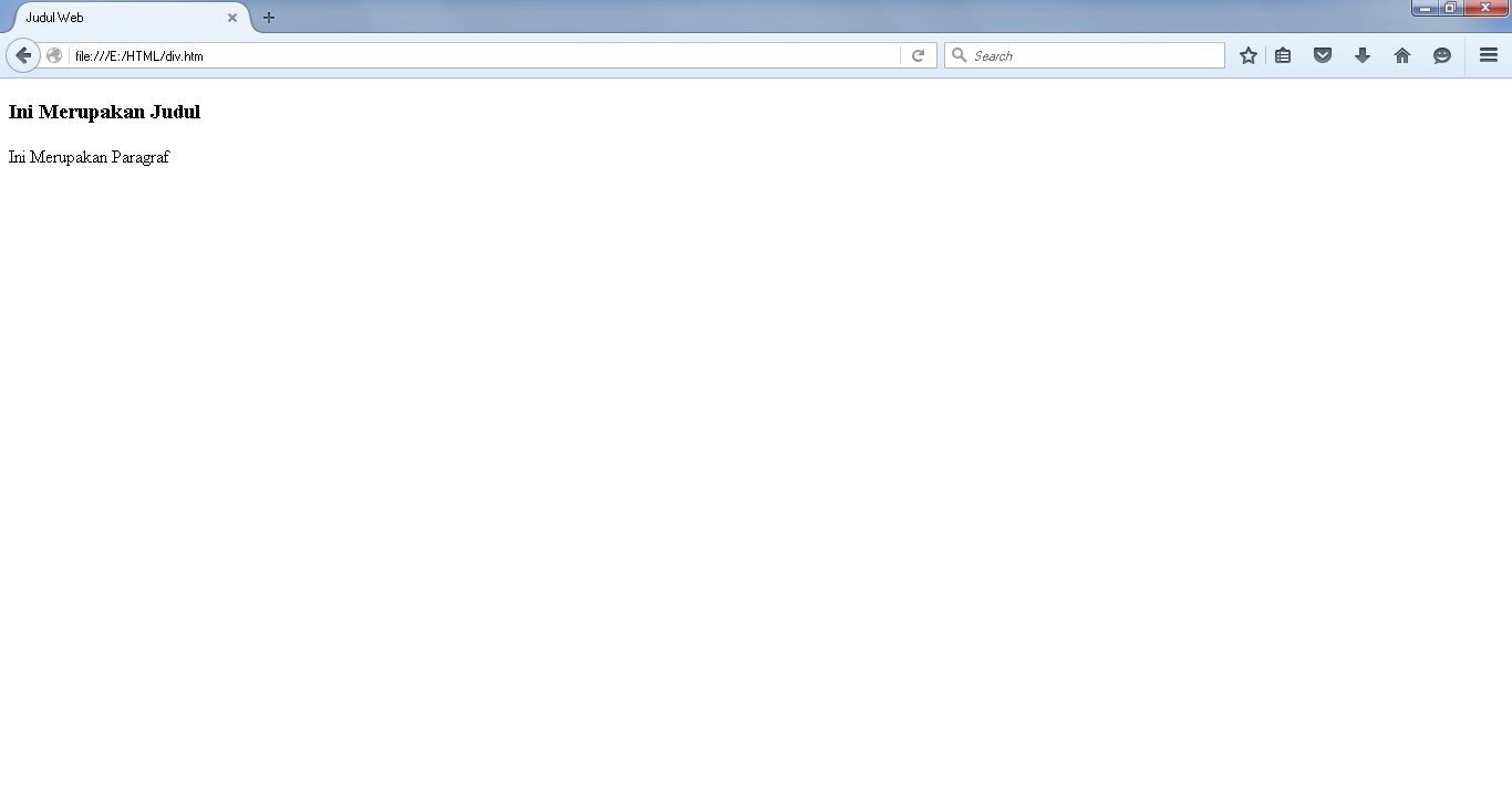 Perintah Dasar HTML Untuk Membuat Tabel - nofwan