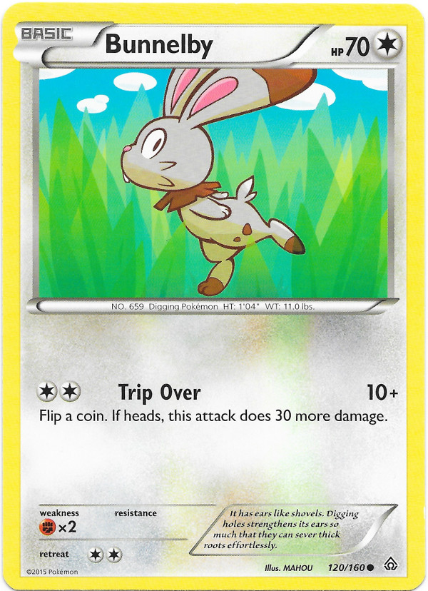 Bunnelby 120/160 -- Primal Clash Pokemon Card Review | PrimetimePokemon ...