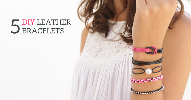 5 DIY Leather Bracelets — Curly Made