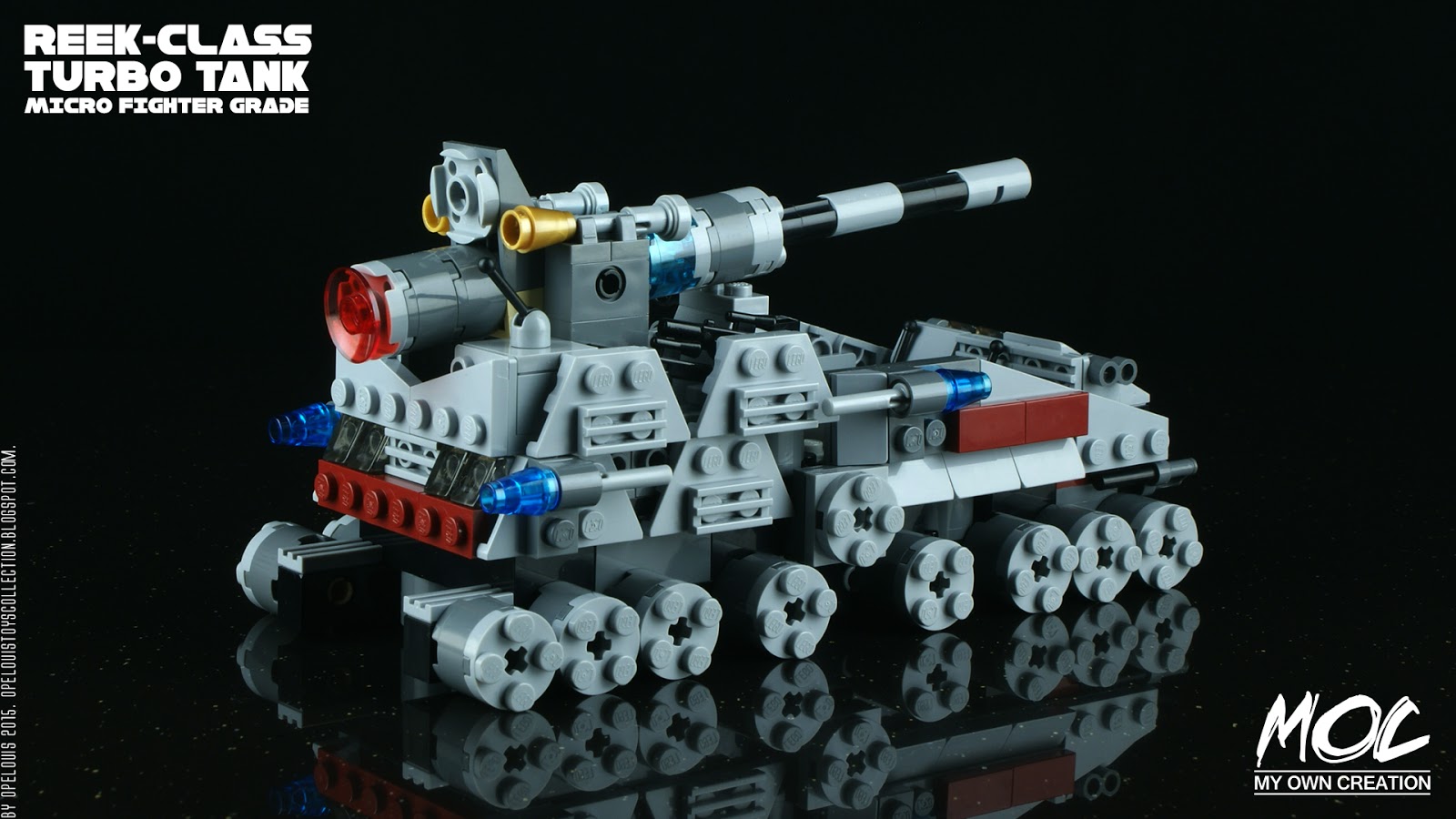 Opelouis's Toys Collection: (LEGO MOC) Republic Reek-class Turbo Tank ...