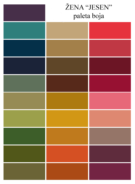 springtring: Koje vam boje dobro stoje: žena Jesen