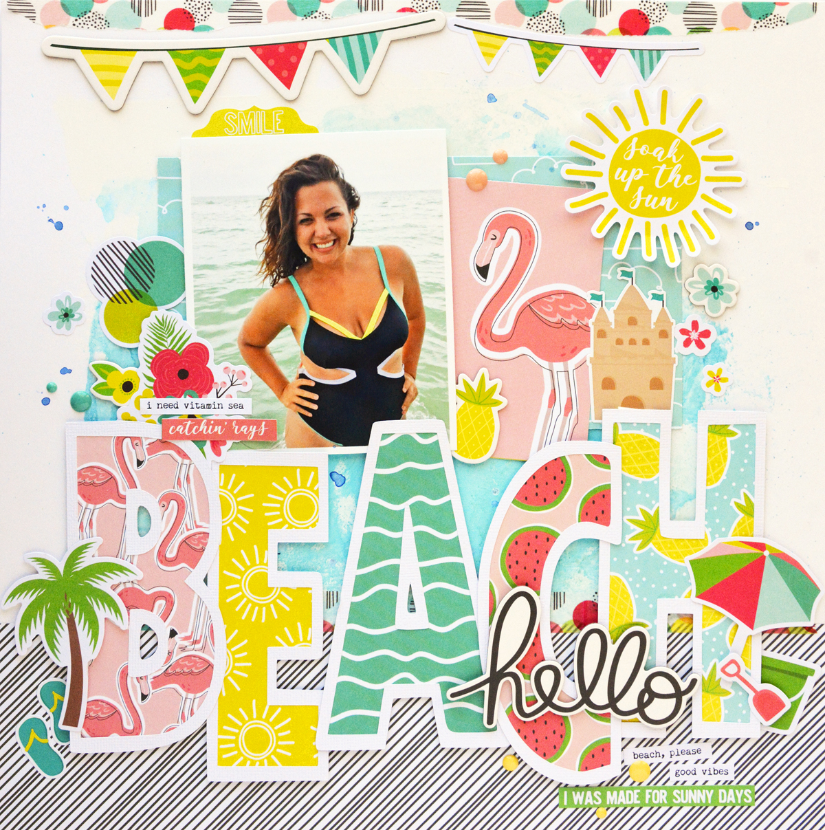 One Scrap at a Time: Hello Beach - Simple Stories