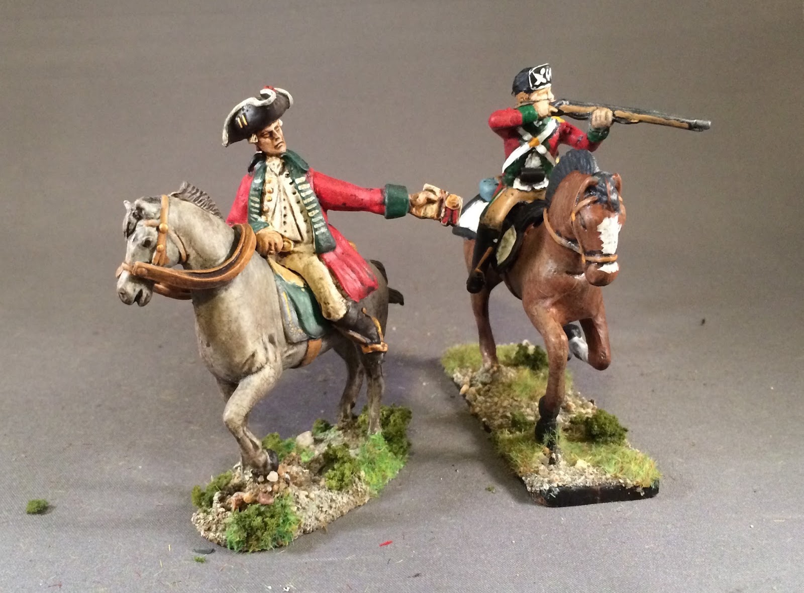 Bob's Miniature Wargaming Blog: 54mm AWI Cavalry