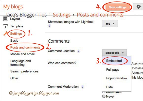 Jacq's Blogger Tips: Enable Threaded Comments on your Blogger Blogs