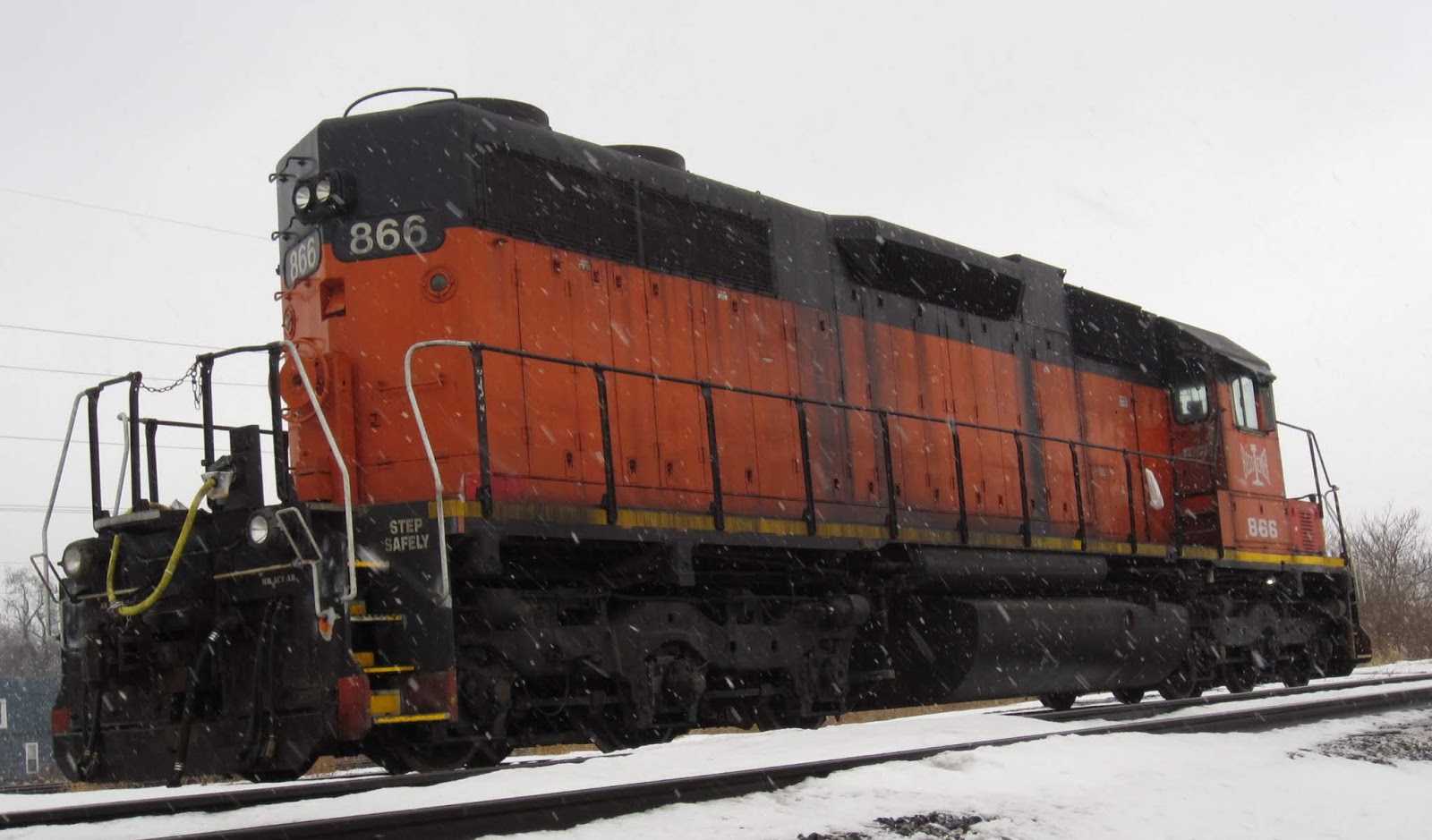 Chicago Trainspotting. SD38-3 (SD38AC) Bessemer Lake Erie 866