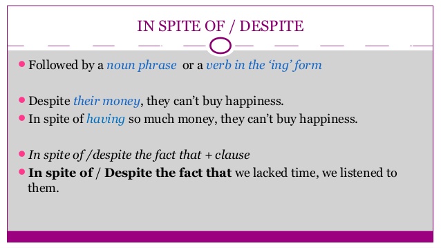 Eezee English Zone: When to use- But, although and inspite?