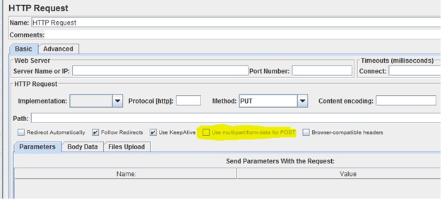 JMeter - solved problems: Upload a file via PUT request using Jmeter