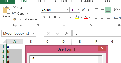 How To Use Combobox In Vba Excel Userform