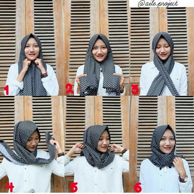 Tutorial Hijab Monochrome Pashmina - Hijab Trendz Fashion