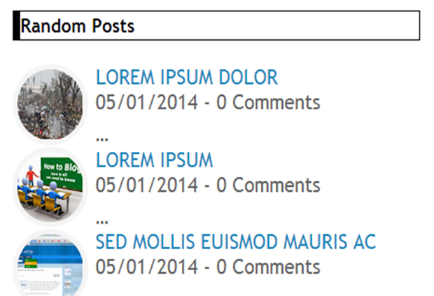 Professional Random Posts Widget for Blogger with image thumbnails and ...