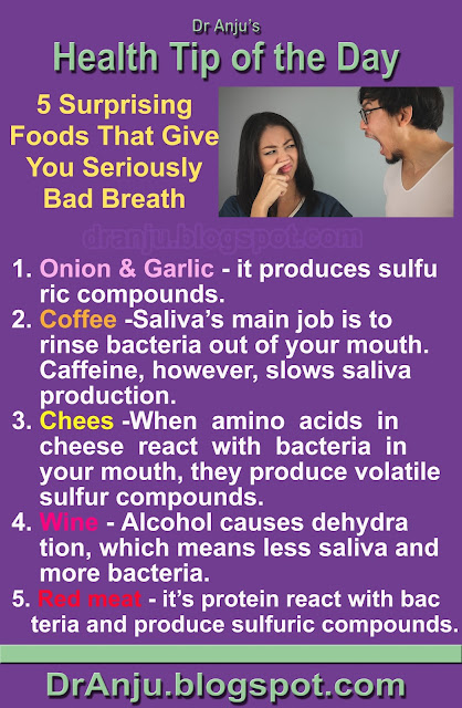 Dr. Anju's Health Tips: Health Tip of The Day - 30th April