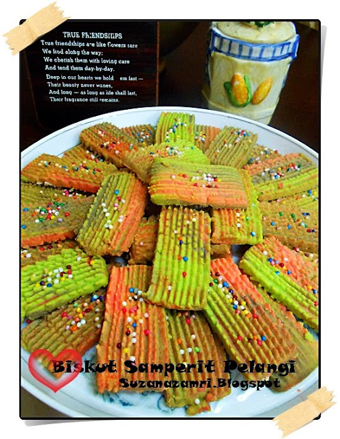..Cooking with soul.....: BISKUT SAMPERIT PELANGI