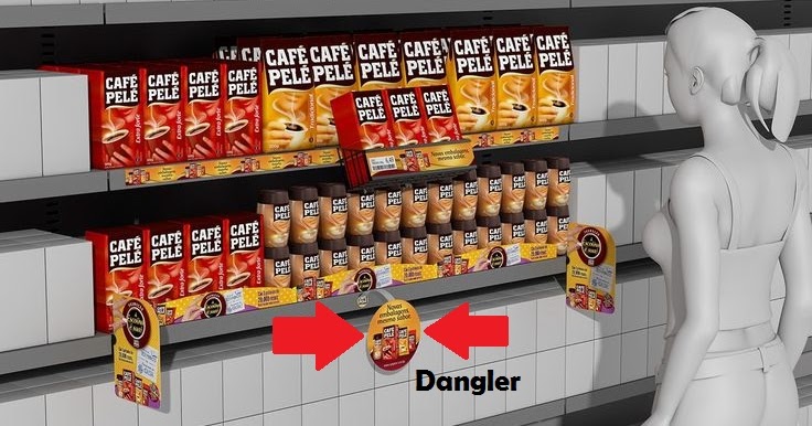 Material P.O.P: Dangler, Saltarín o vibrín