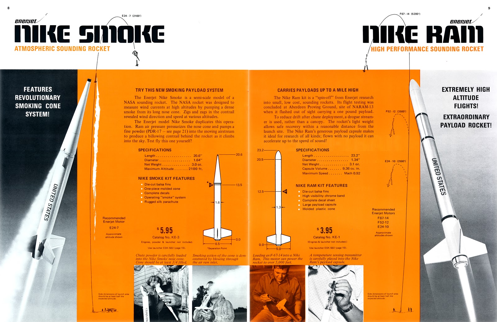 Vintage Rocketry Retrospection: 1972 Enerjet Catalogue