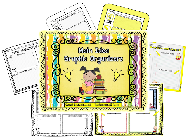 Classroom Freebies Too: Main Idea Graphic Organizers