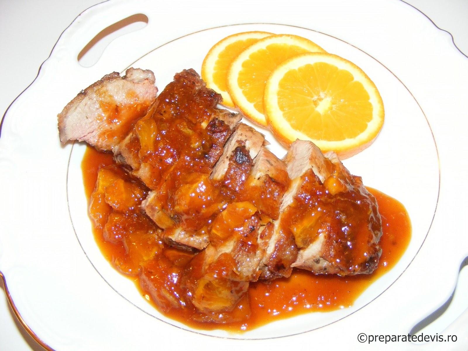 Piept de rata cu sos de portocale | Preparatedevis.ro
