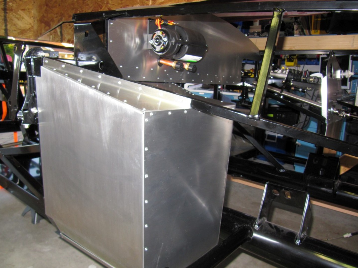 Project: Howling Cobra: Passenger side Footbox sheet metal work