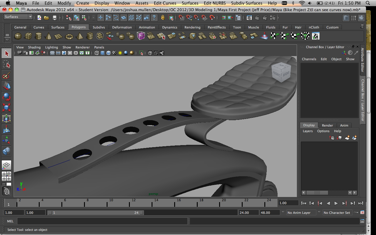3D Modeling 1: Project 1: Learning How To Use The Maya Program