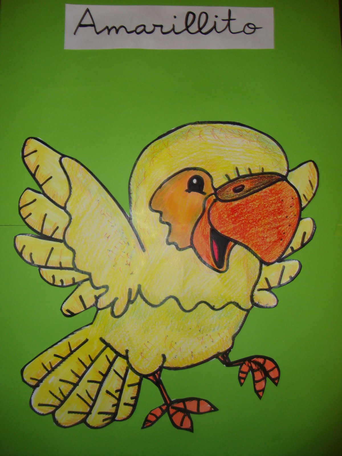 EL ARCO IRIS DE MI COLE: EL LORITO AMARILLITO