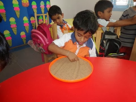 Oakridge Day & Residential Campus, Visakhapatnam: Sand Tracing Activity