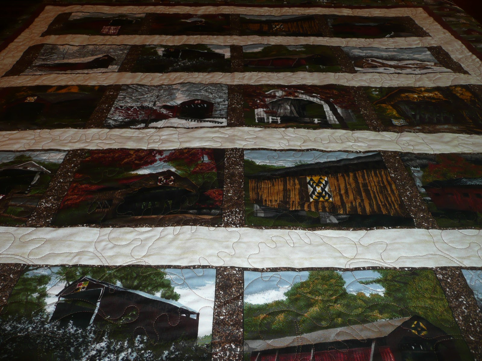 Acorn Ridge Quilting: Carolyn's Covered Bridges Quilt