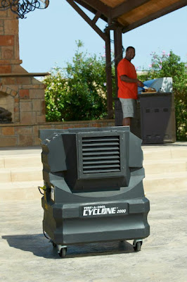 PortACool Cyclone evaporative cooler: Portable patio and terrace cooler