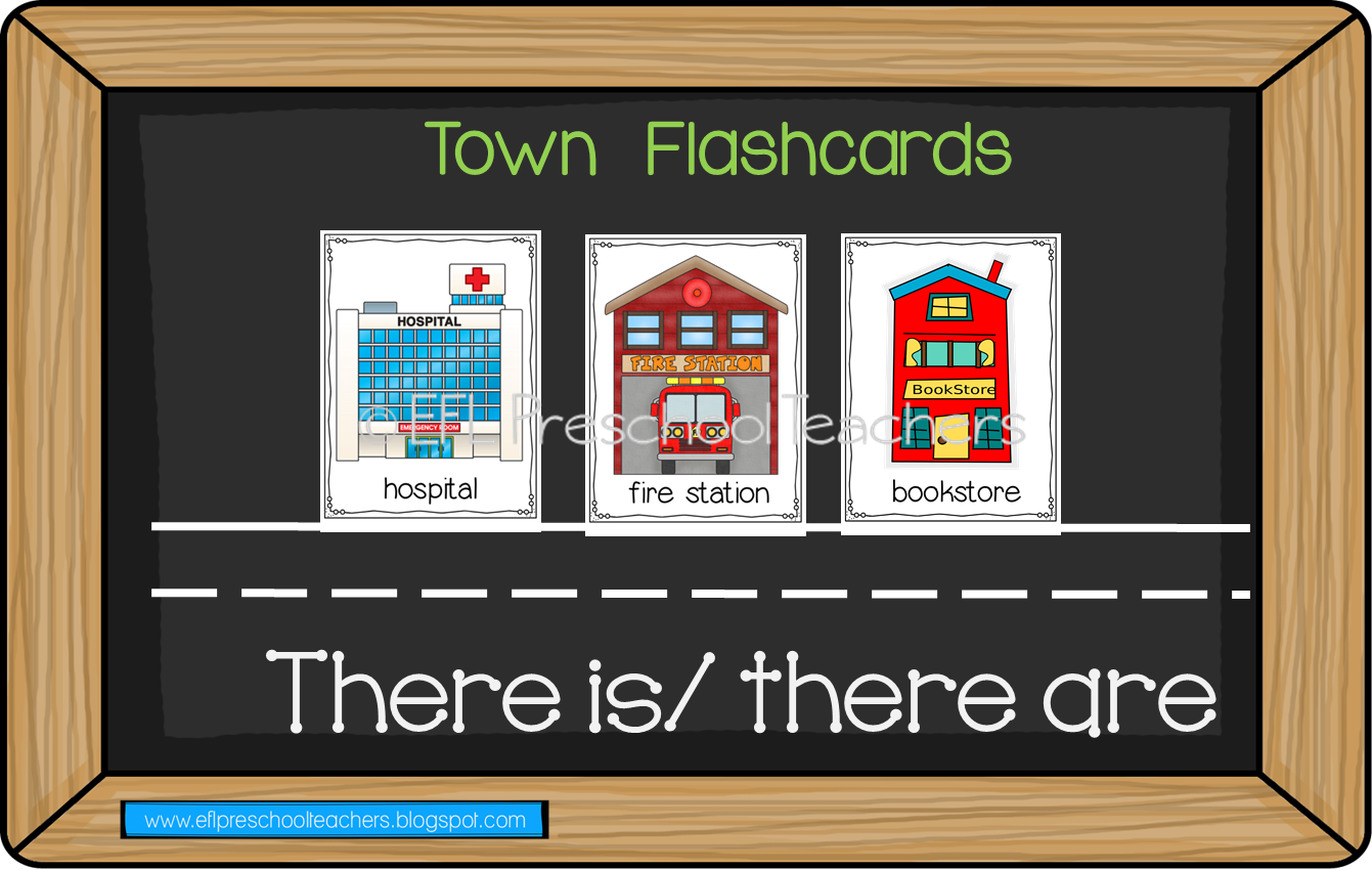 ESL/EFL Preschool Teachers: Town Theme for Preschool ELA