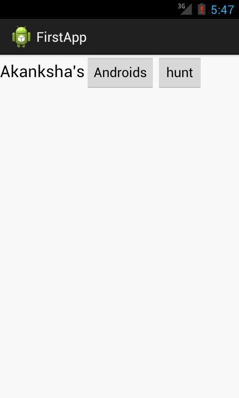 Android Tutorials: Linear Layout