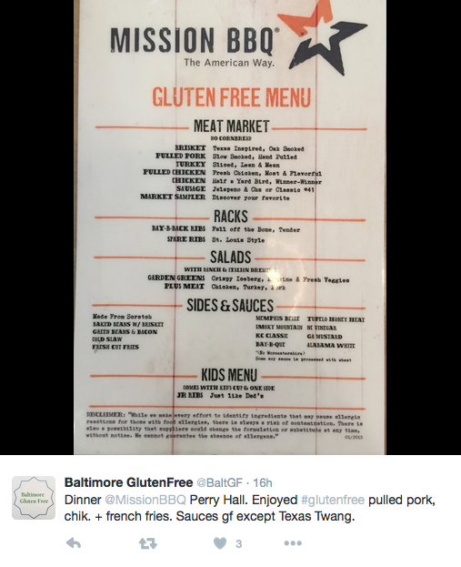 @GlutenFreeG: Gluten Free Menus And Their Risky Disclaimers