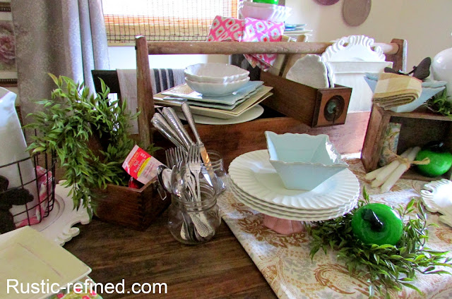 Barnwood, Antique Boxes and a Buffet Table | Rustic & Refined