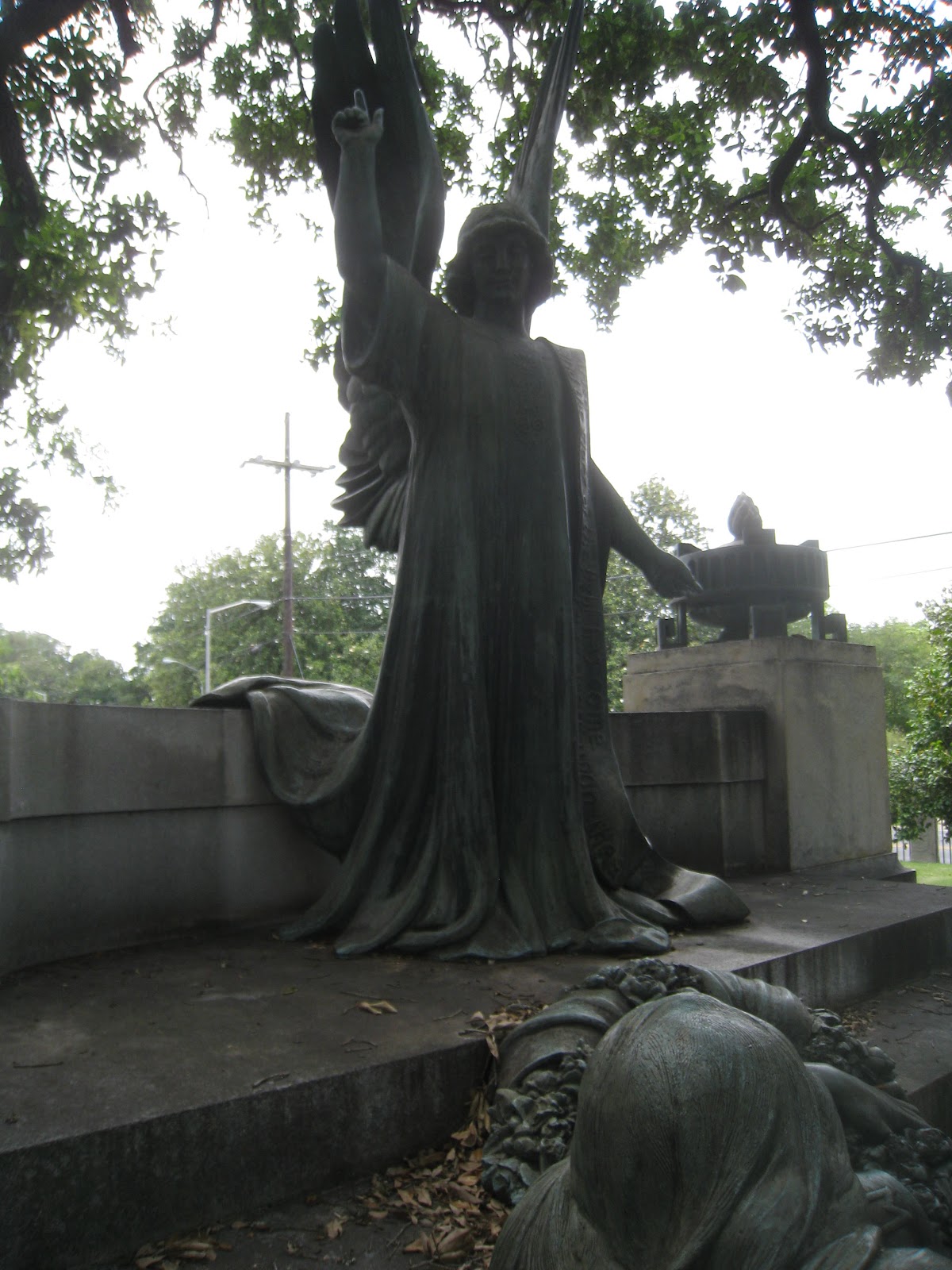 Rain in Lafayette: Giant Cement Angel Stole My Heart