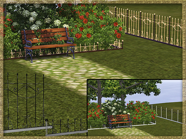 HelleN sims3 : Set of fences.