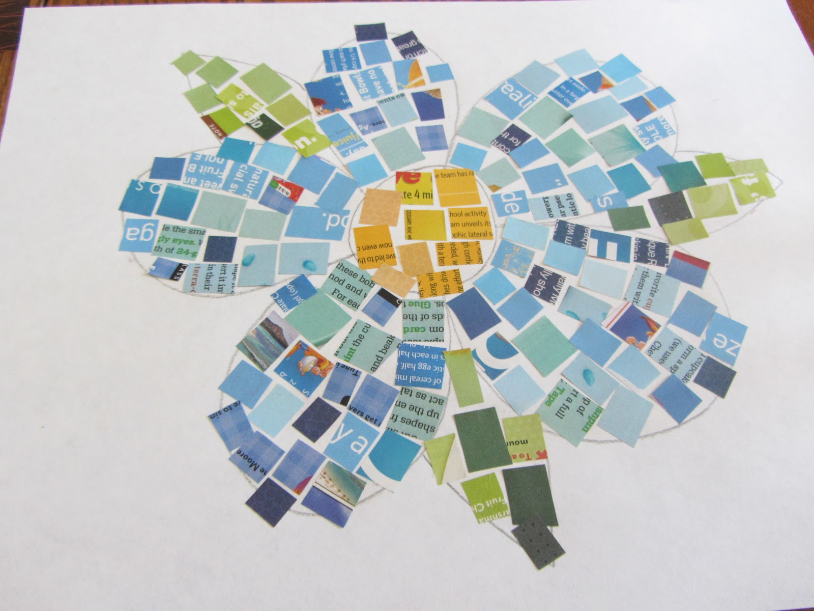 The Unlikely Homeschool: Greece Unit: Magazine Clipping Mosaics