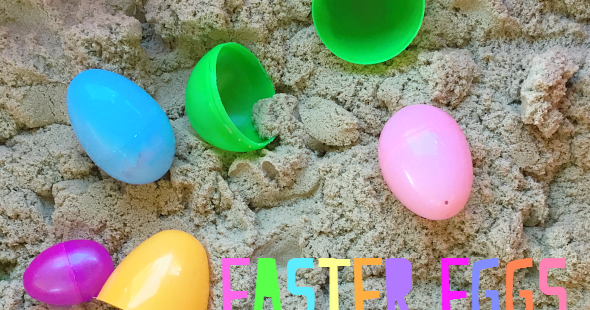EASTER EGGS AND KINETIC SAND | you clever monkey