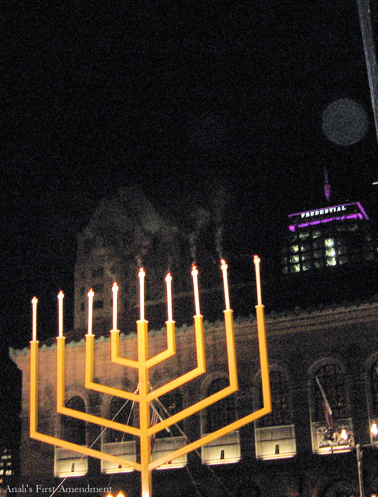 Menorah - Copley Square, Boston