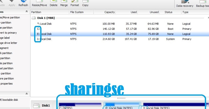 partisi hardisk dengan menggunakan easuspartition - dunia-belajar.com