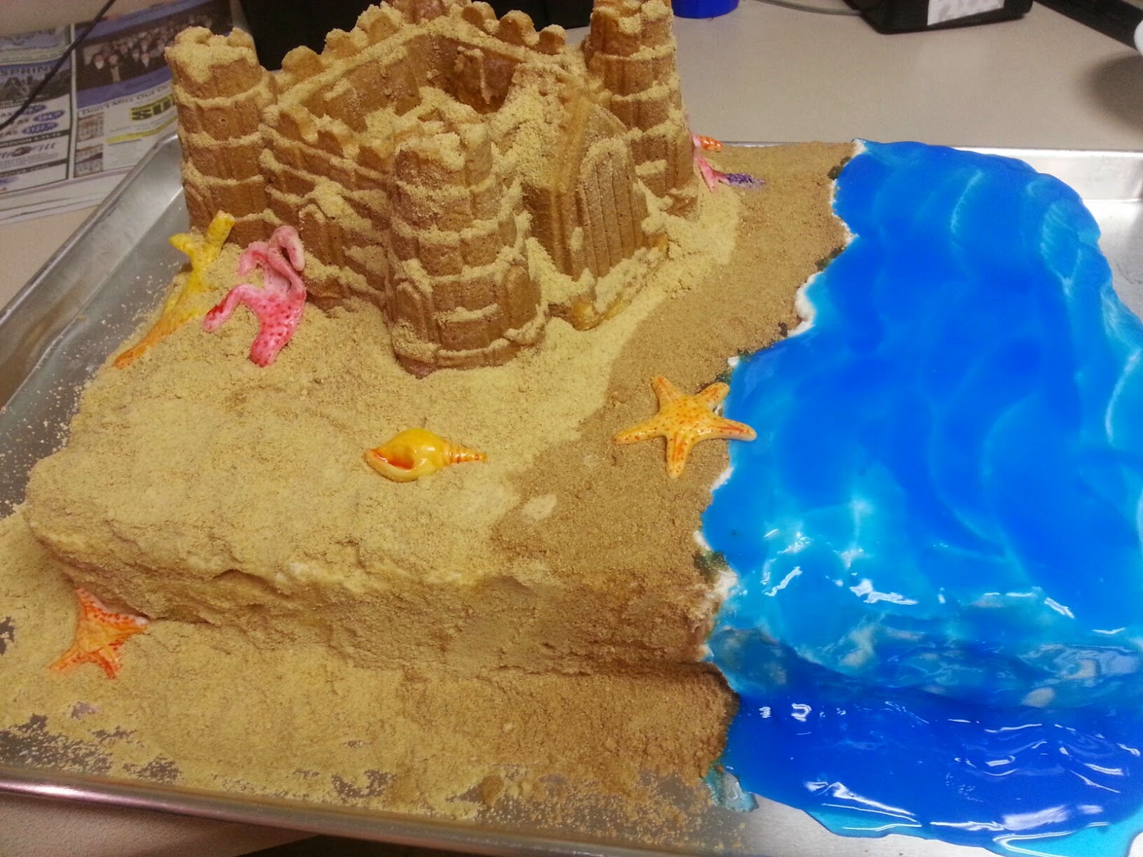 Piece Of Cake: Sandcastle Beach Cake