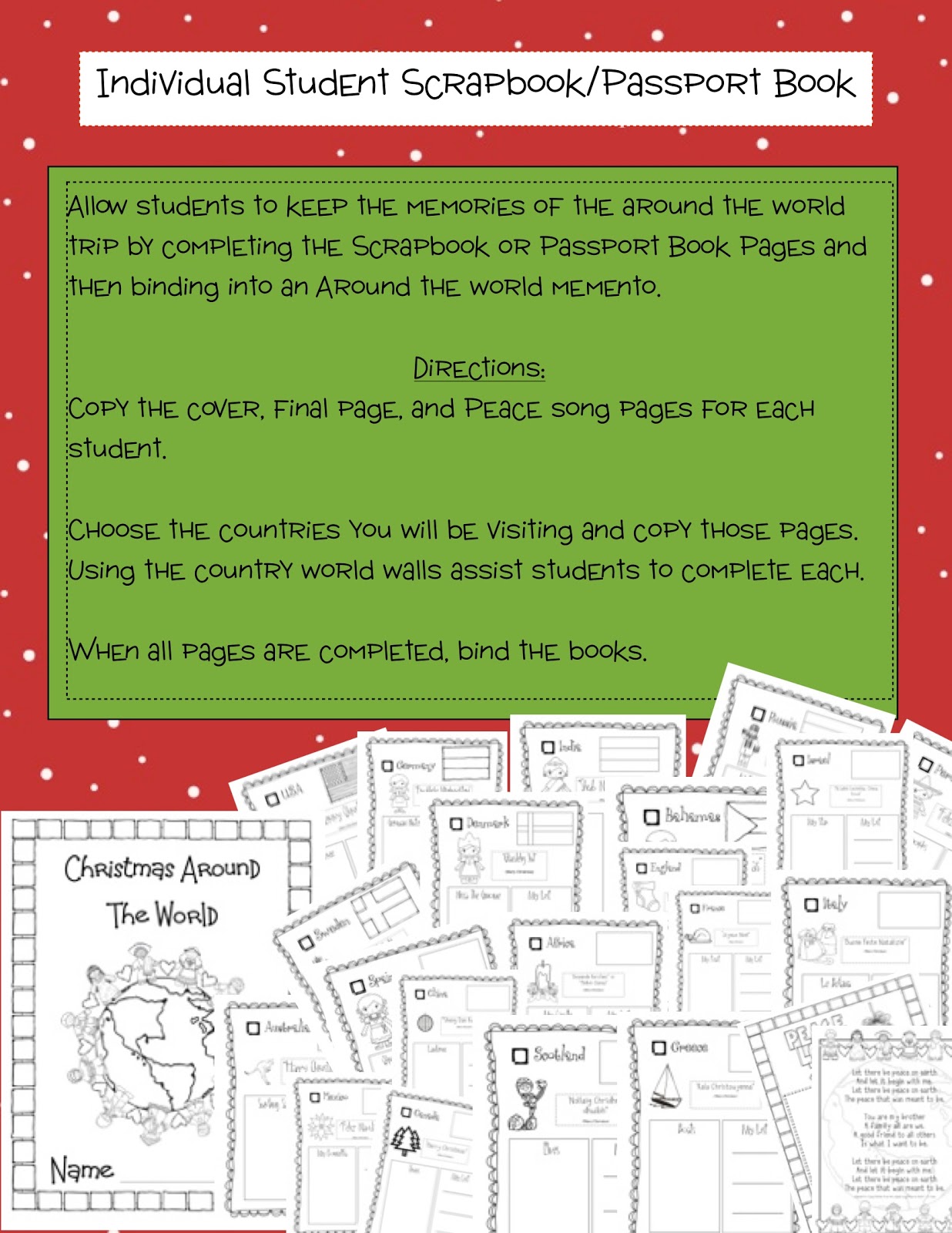 Kindergarten Kiosk: Christmas Around The World: Common Core Thematic ...