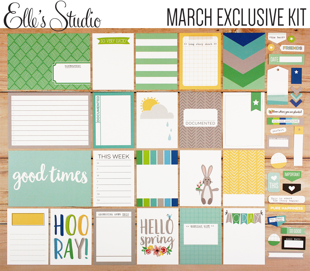Memorable scraps: March kits and add ons from Elle's Studio