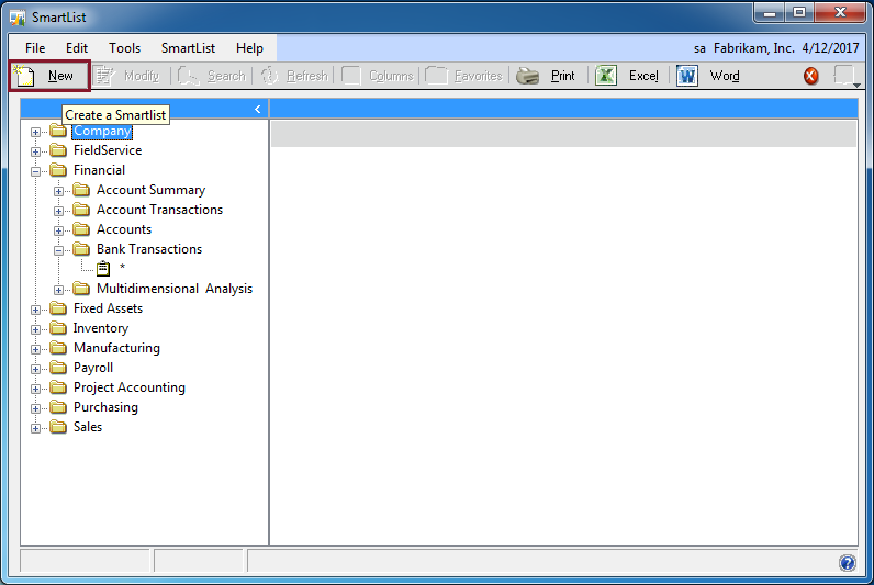 Dynamics GP Essentials: Dynamics GP 2013 SP2 - SmartList Designer