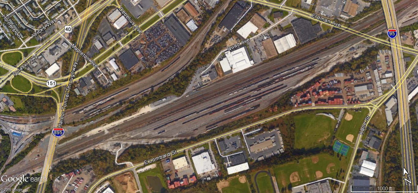 Baltimore InnerSpace: Bayview Yard: A squandered plan for a MARC station
