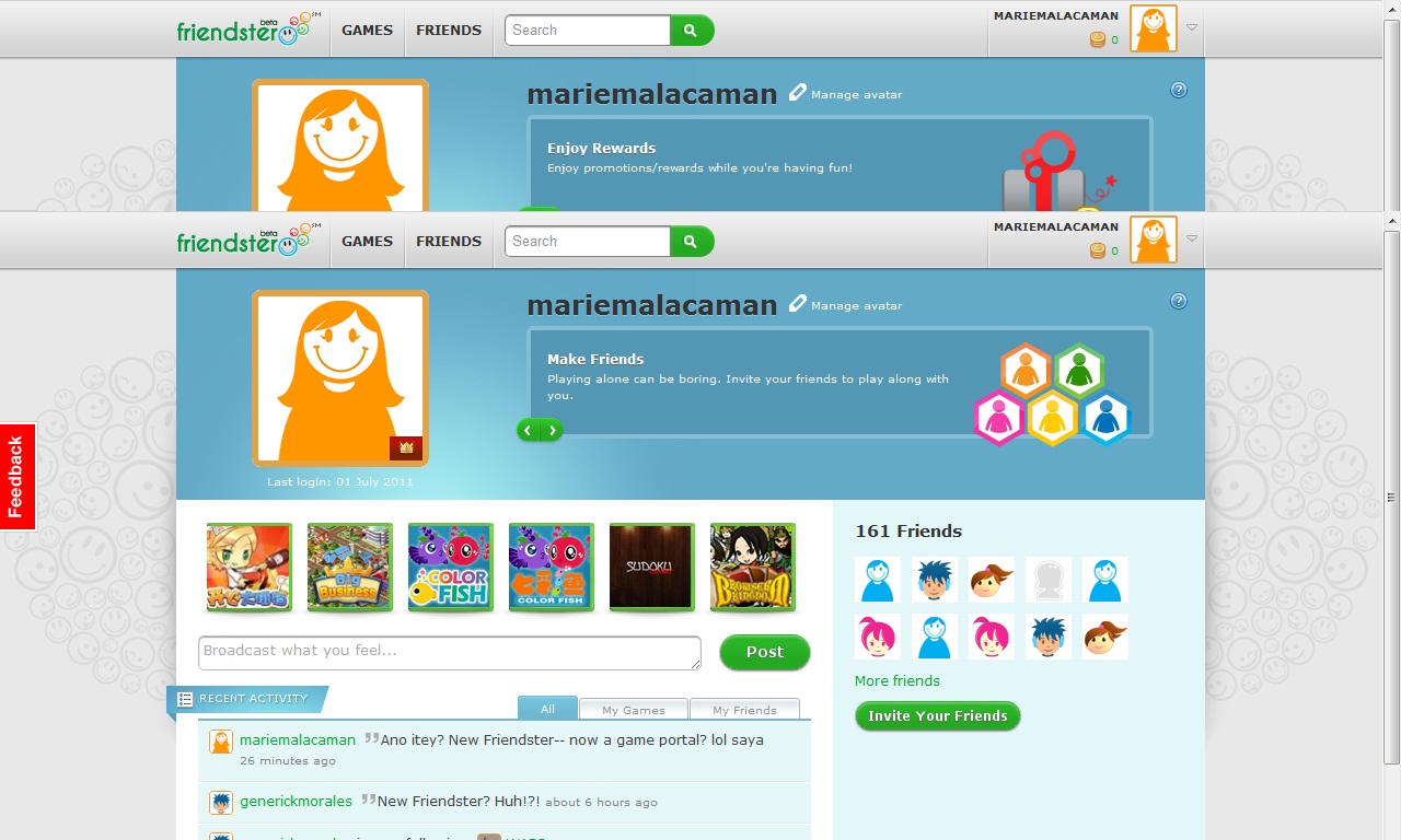 The Blogging Junkie: New Friendster - Social Game Portal