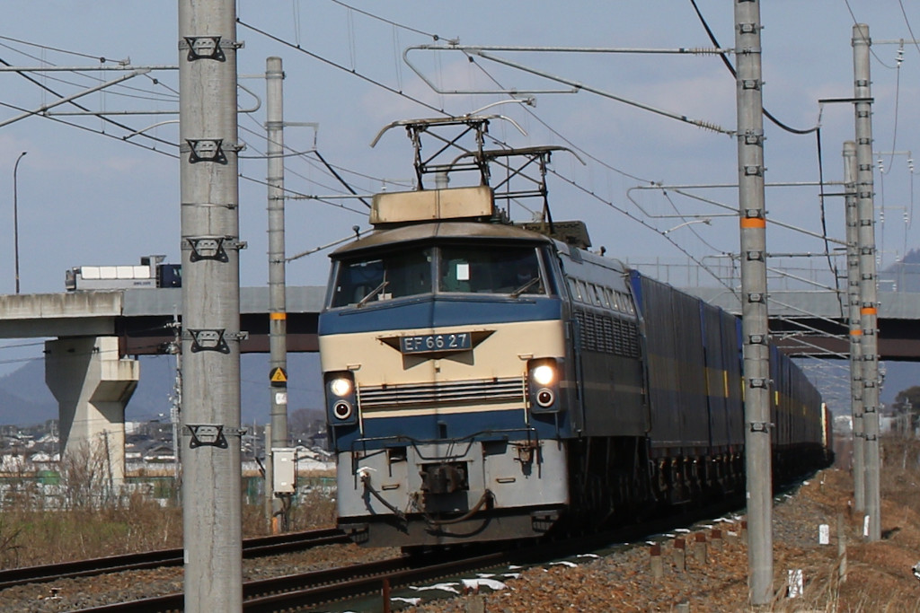 線路際の小さな幸せ: 2059レ EF66 27 『カンガルーライナーSS60』 久々のニーナ参上！ DAINICHI×4