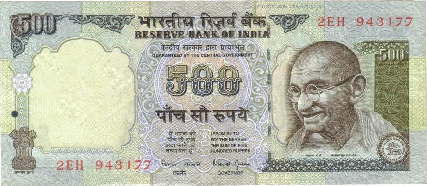 Fake Indian Currency - Rupees 500 bank notes